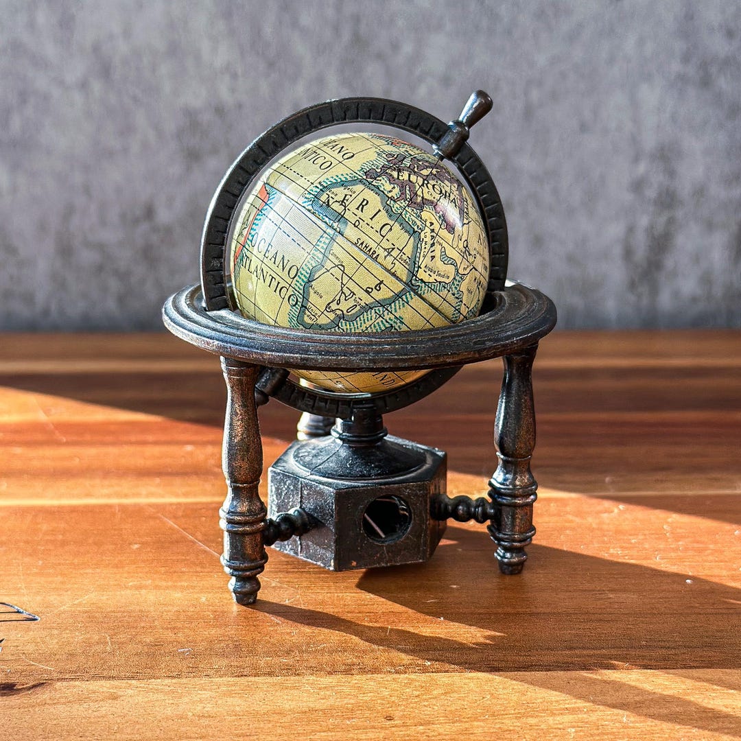 Vintage Pencil Sharpener Globe Sharpener Spanish Pencil Sharpener Antique Pencil Sharpener Spain ...