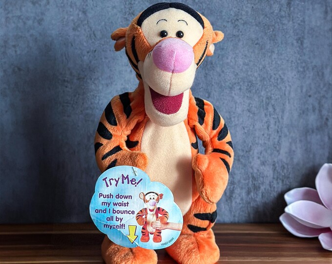 Vintage Bounce Around Tigger 1998 Mattel Winnie the Pooh Toy Talking ...