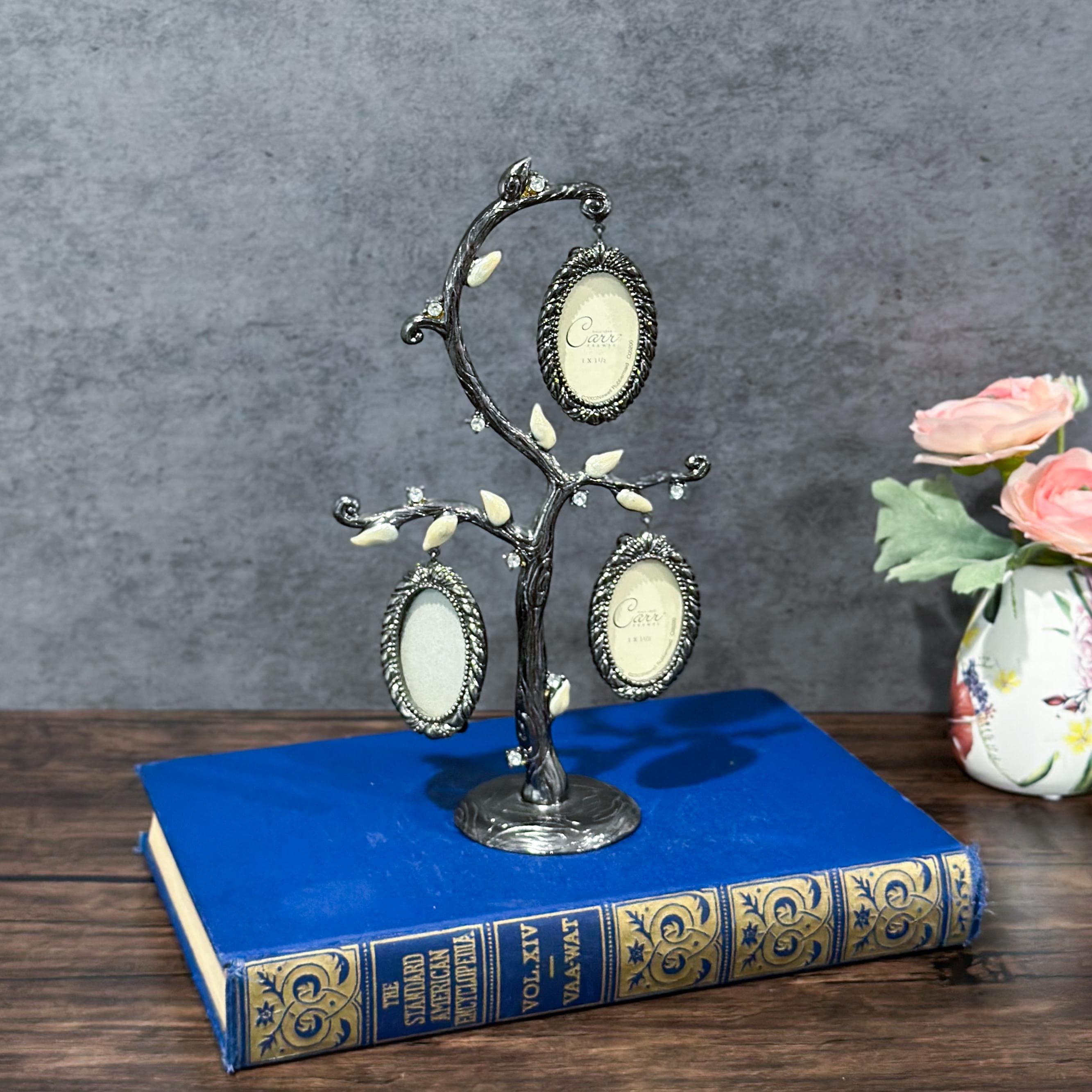 Vintage Metal Family Tree Photo Frame by Burnes of Boston 2004 ...