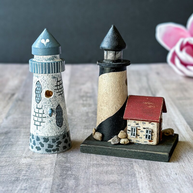 Wood Lighthouse - Etsy