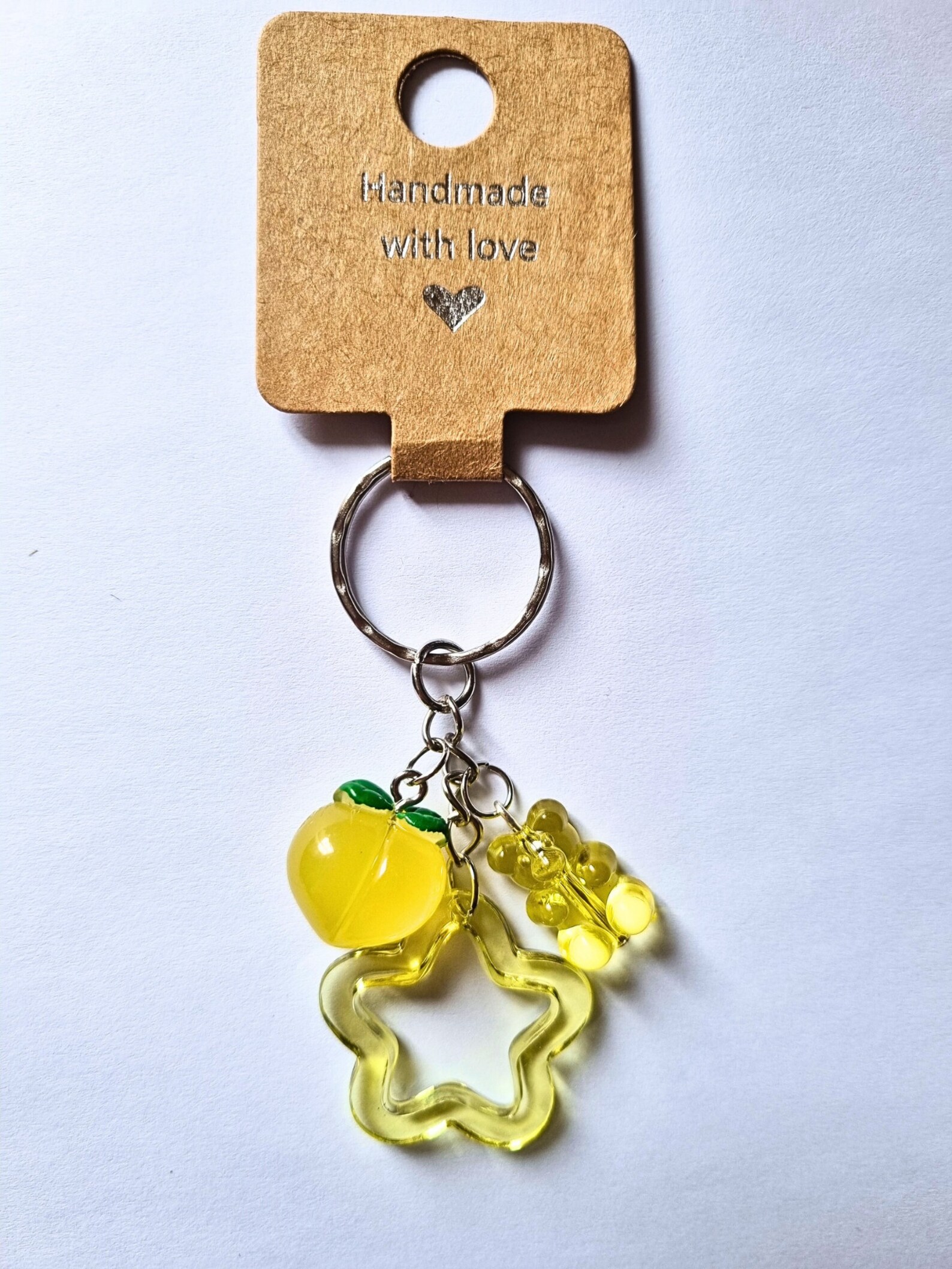 Handmade Peach Candy Keychain | Peaches, Star, Jelly Sweets, Y2K ...