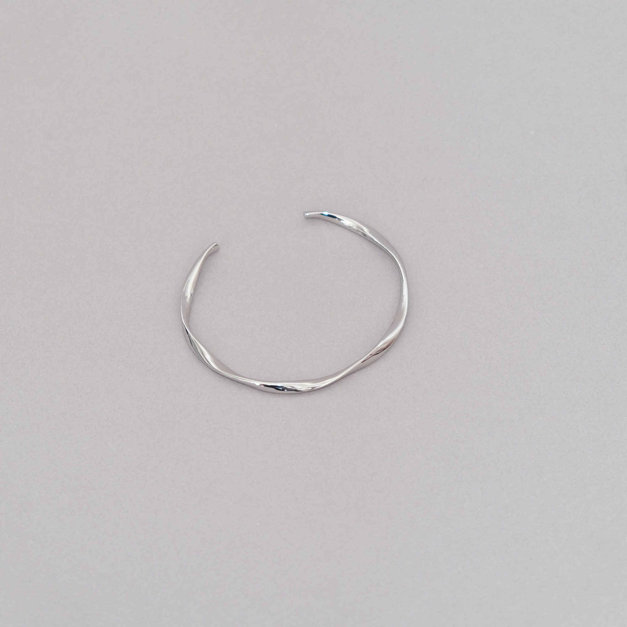 Twisted Cuff Bangle Stackable Bangle Mobius Bracelet Adjustable Twist ...