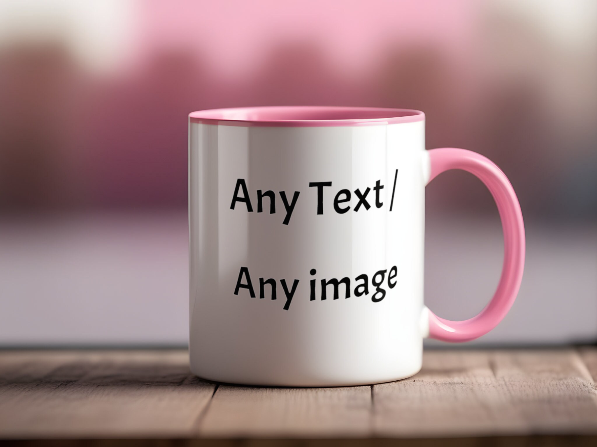 Personalized Custom Text Mug, Personalized Mug, Customized Mug, Custom Gift, Design Your Own Mug ...