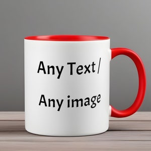 Personalized Custom Text Mug, Personalized Mug, Customized Mug, Custom ...