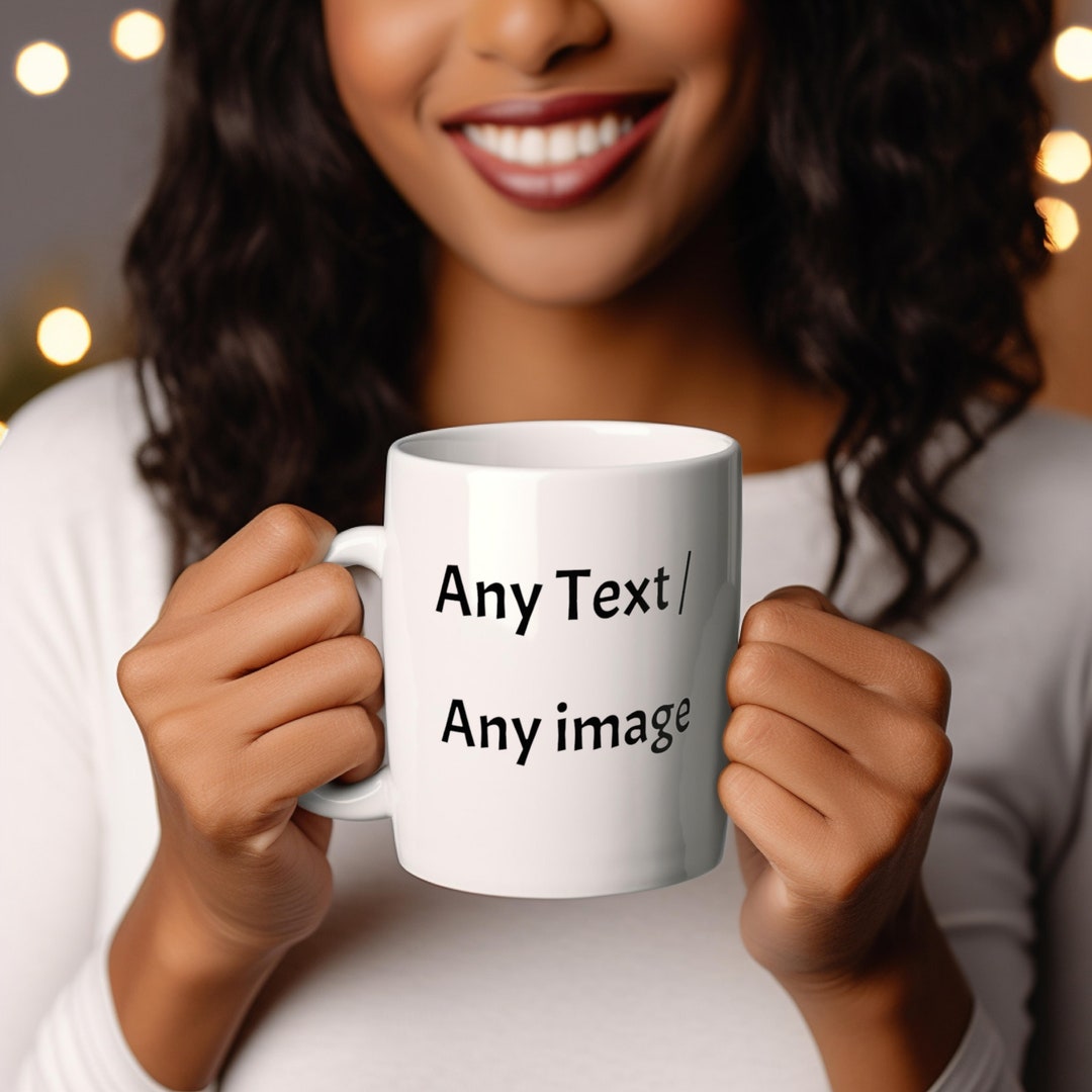 Personalized Custom Text Mug, Personalized Mug, Customized Mug, Custom Gift, Design Your Own Mug ...