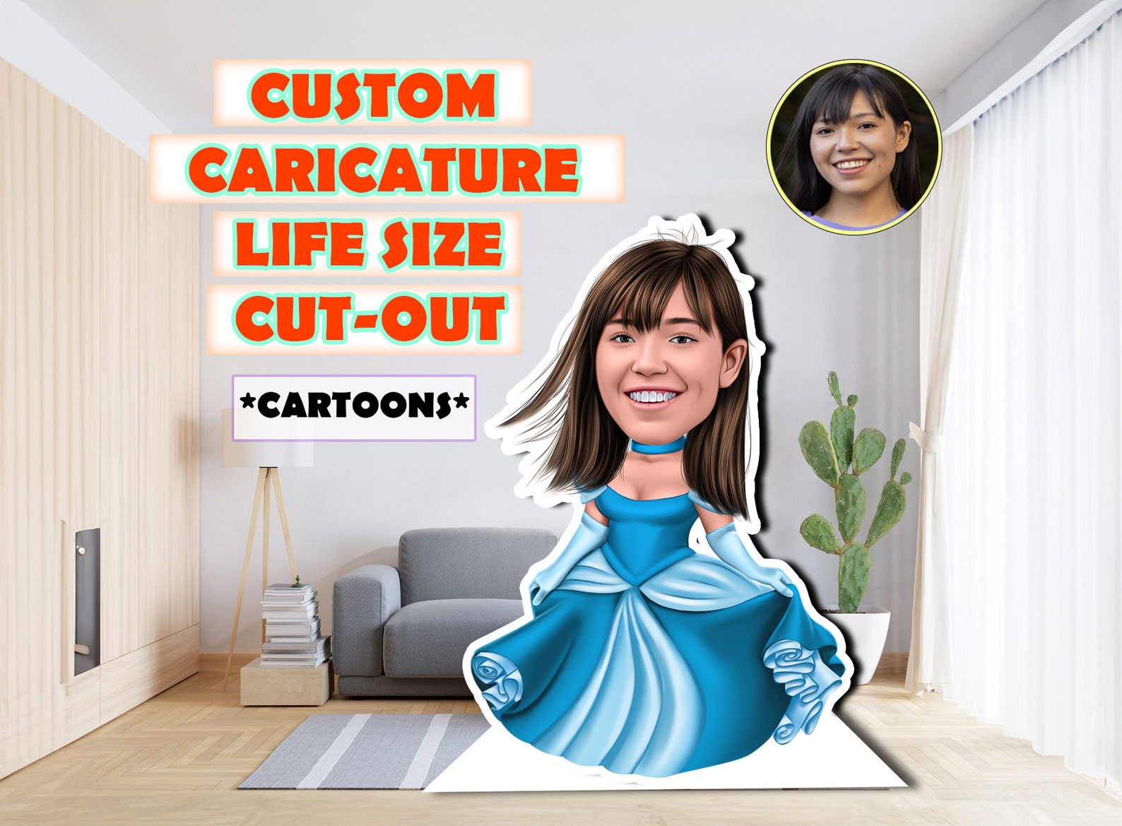 Life Size Cut Out, Custom Cartoon Caricature Standee, Cardboard Cut-out ...