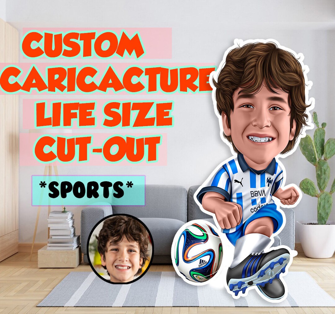 Life Size Cut Out, Custom Sports Caricature Standee, Cardboard Cut-out ...