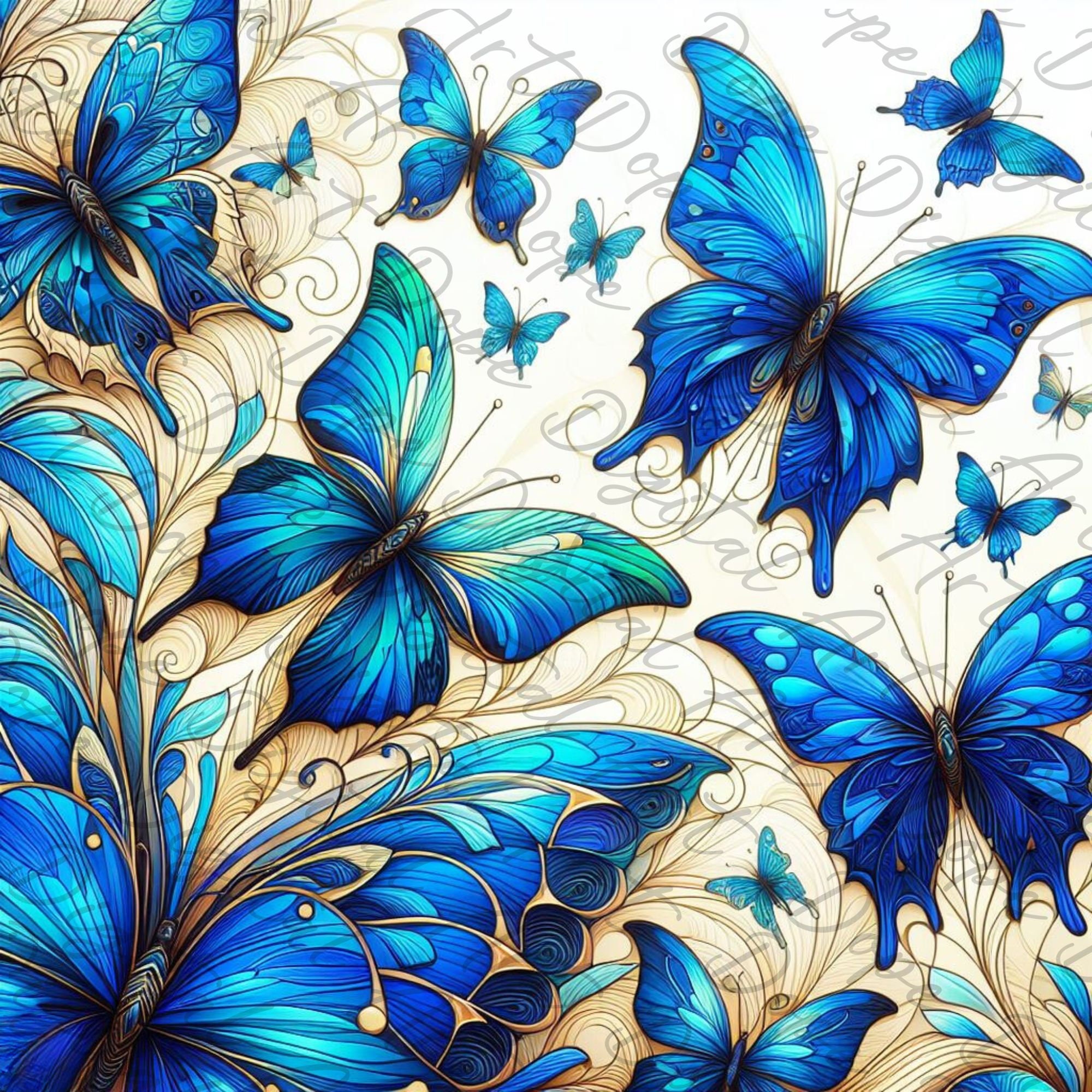 8 High Quality Images of Blue Butterflies - Etsy