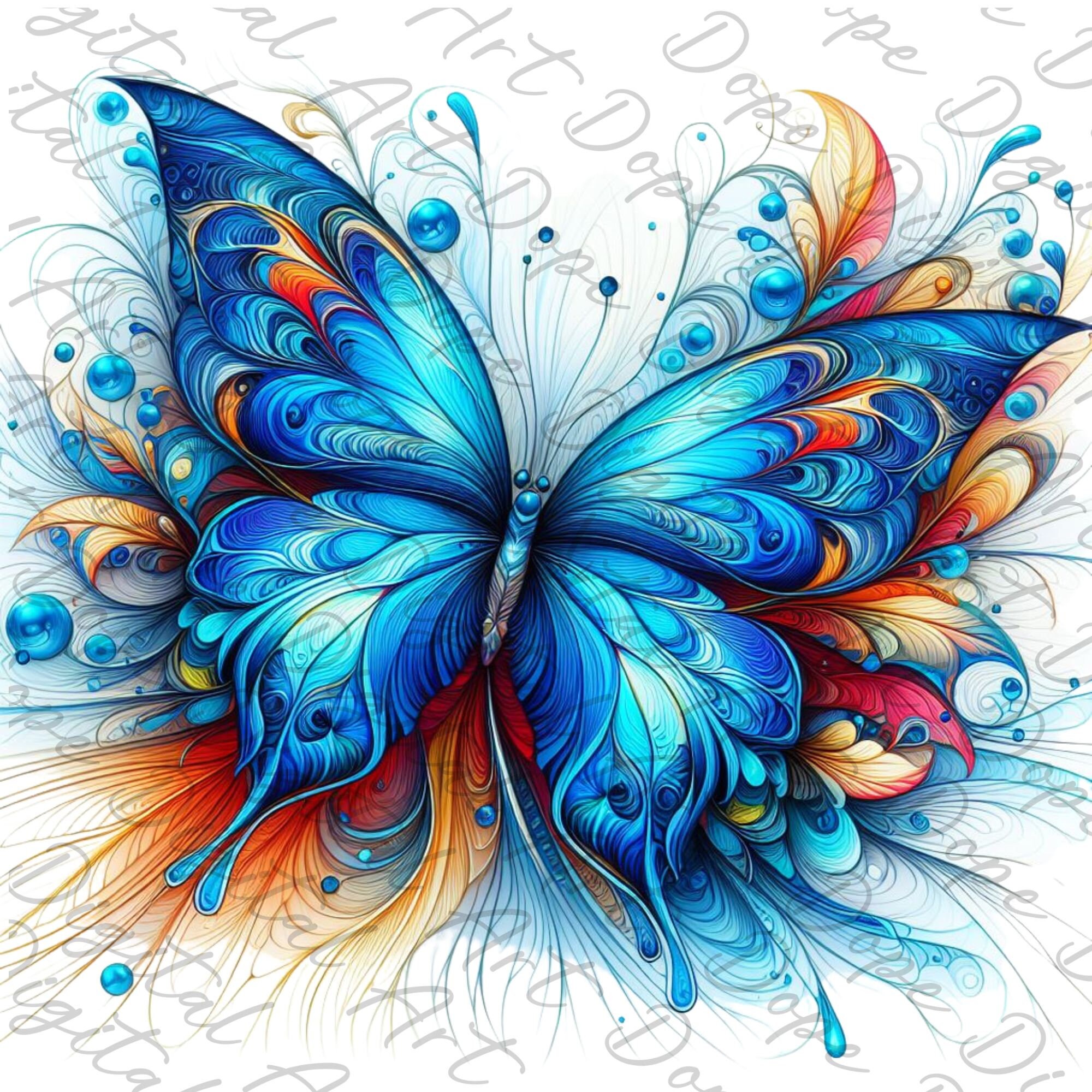 8 High Quality Images of Blue Butterflies - Etsy