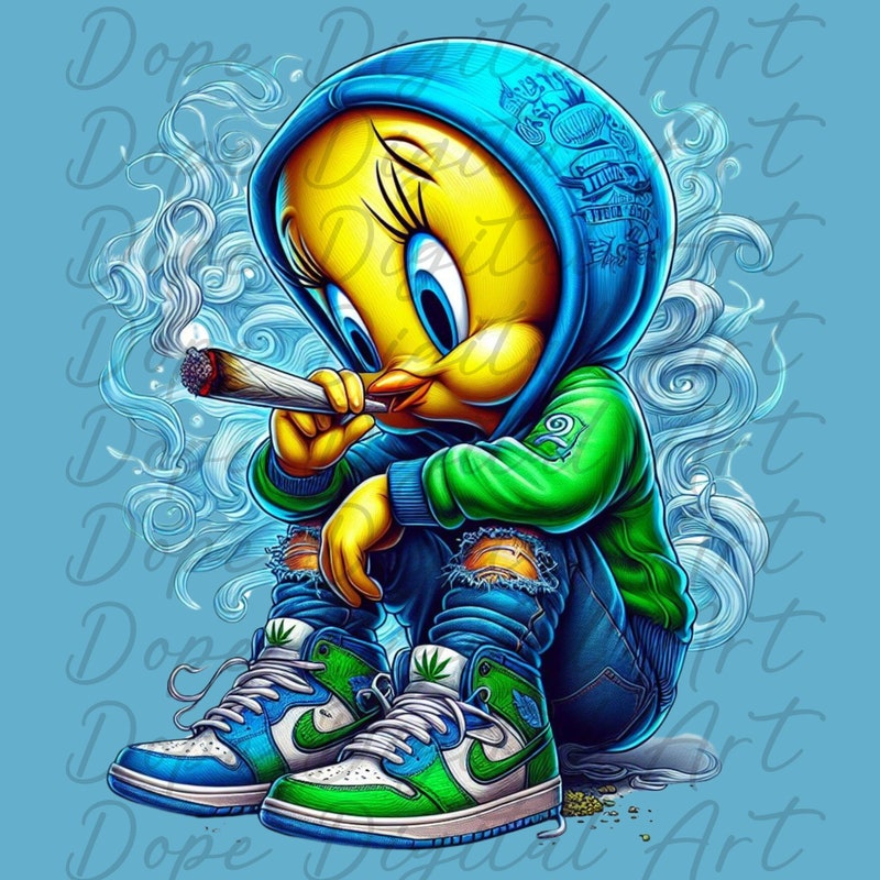 Tweety Bird Smoking - Etsy