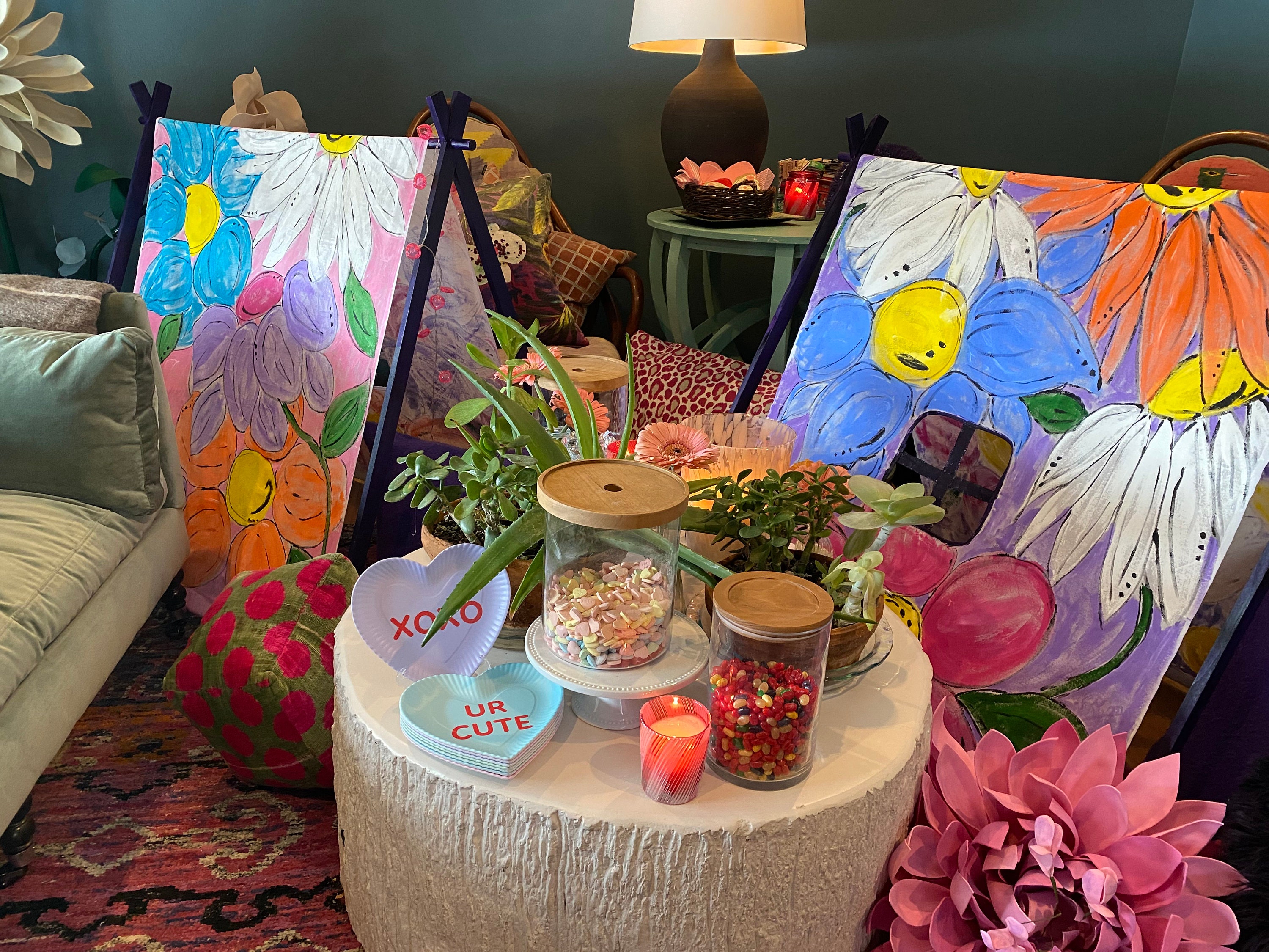 Kids Glamping Tent Hand Painted With Lights - Etsy