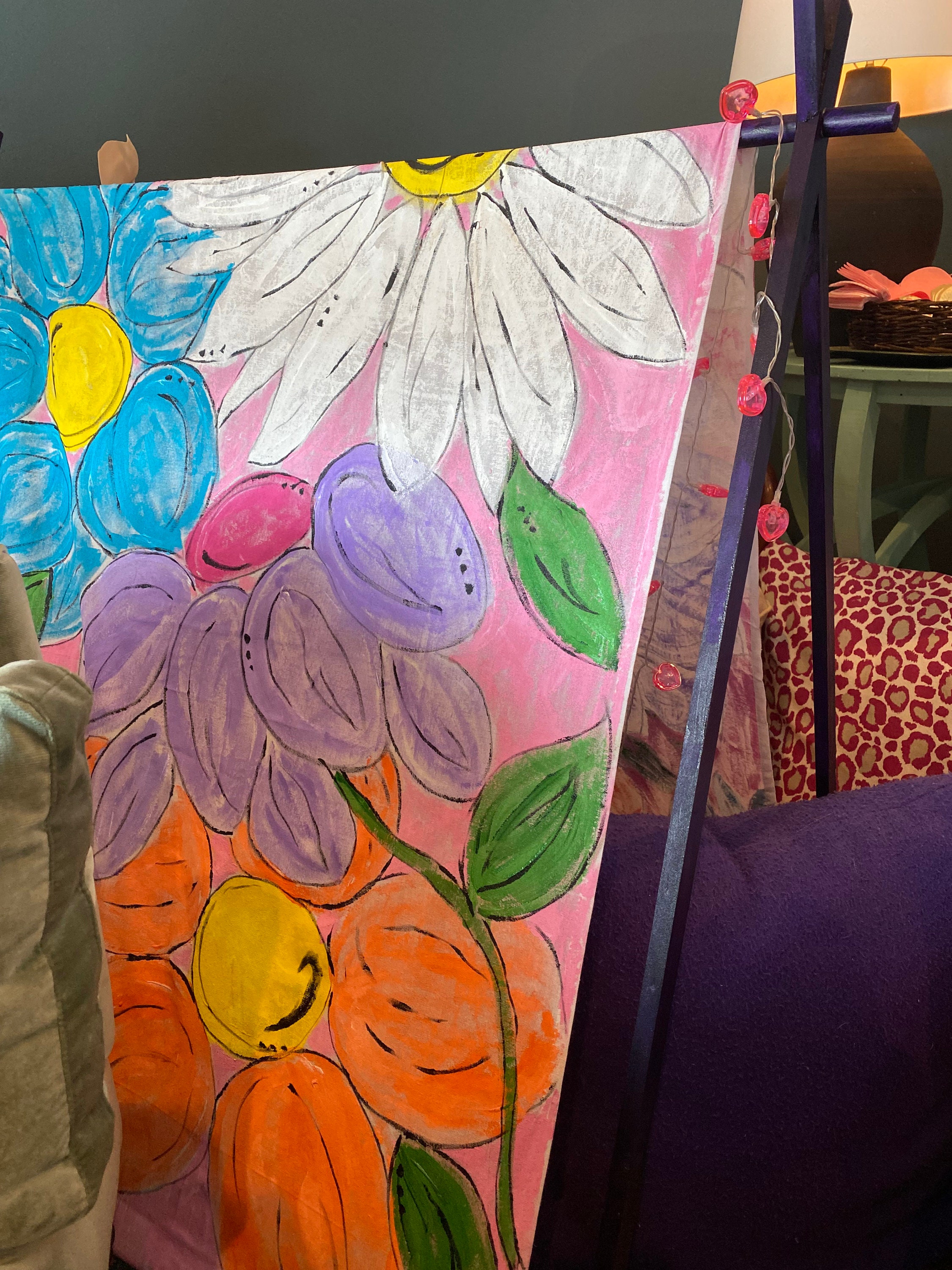 Kids Glamping Tent Hand Painted With Lights - Etsy