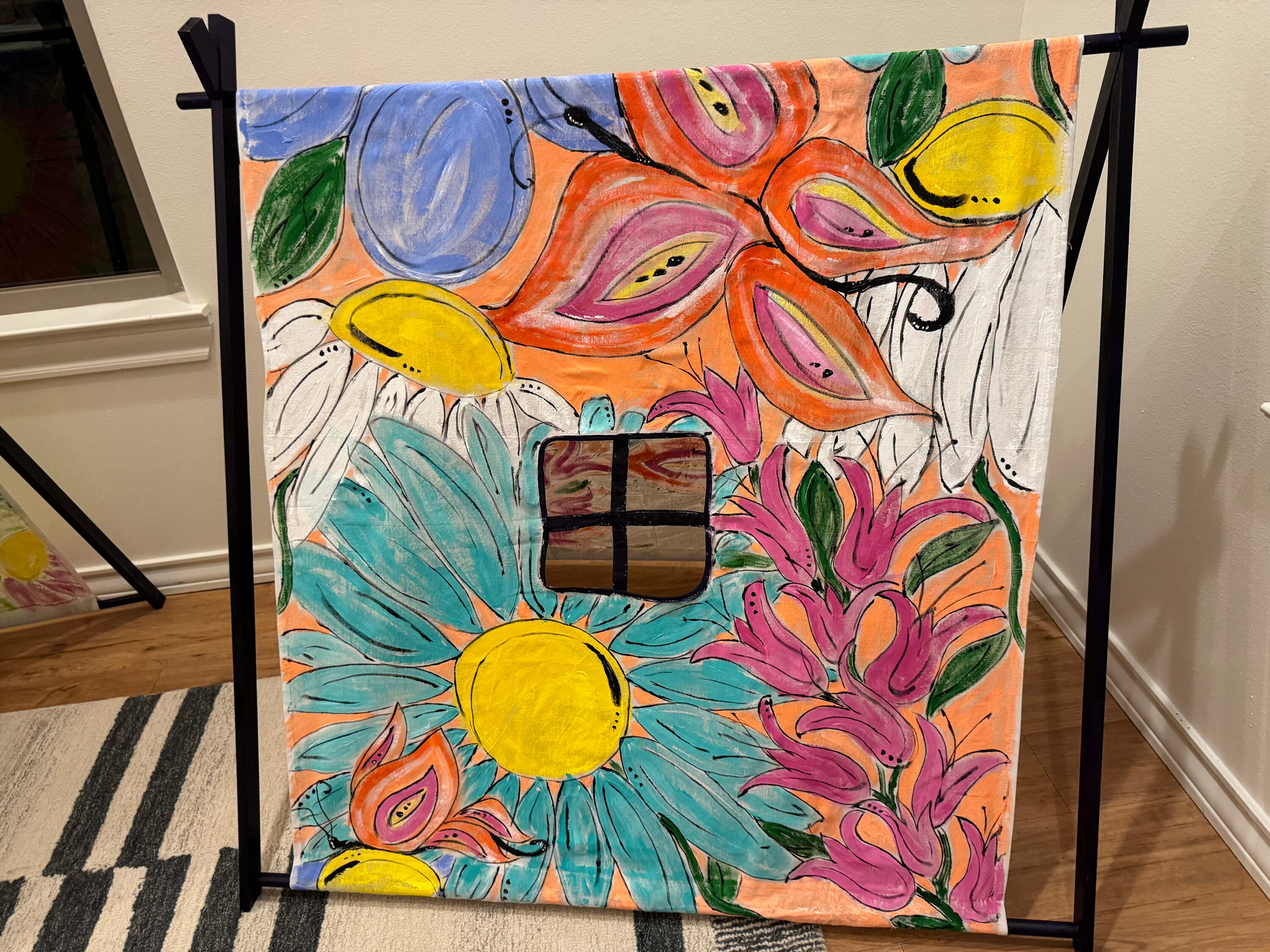 Kids Glamping Tent Hand Painted With Lights - Etsy