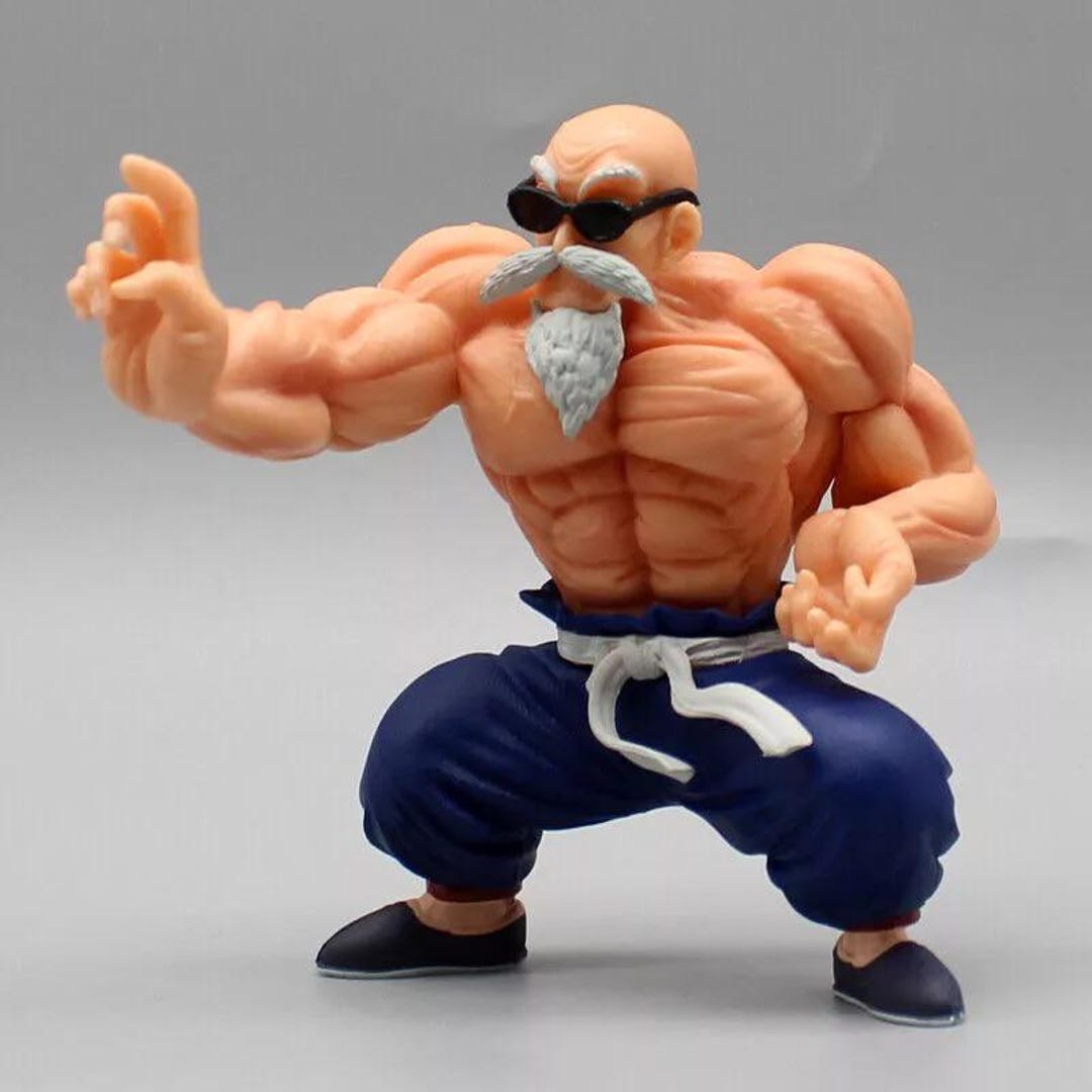 Dragon Ball Master Roshi Kame-sennin Action Figure / Muscle Flex Form ...