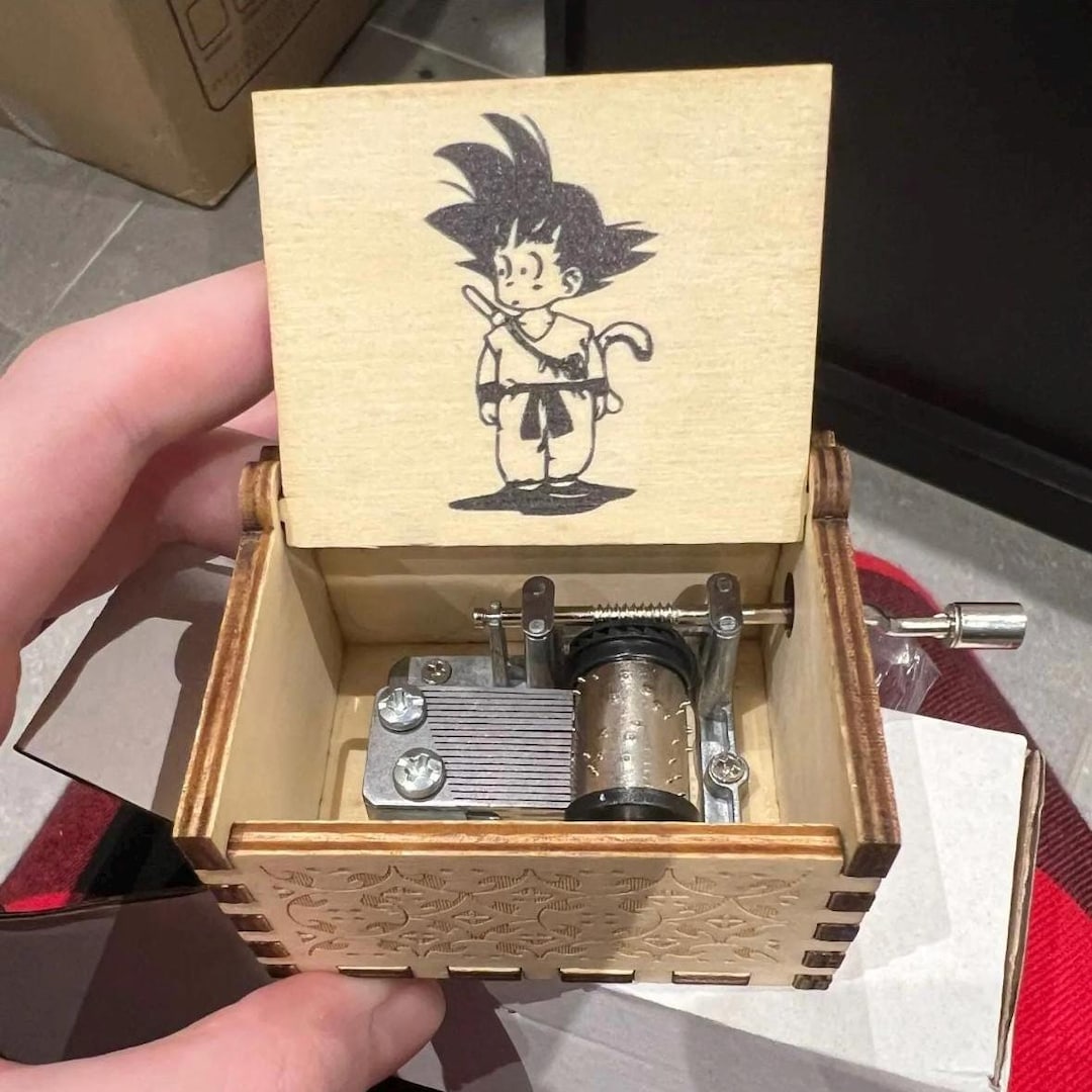 Dragon Ball Z Music Box Anime Lover Wind-up Handmade Wooden Manual ...