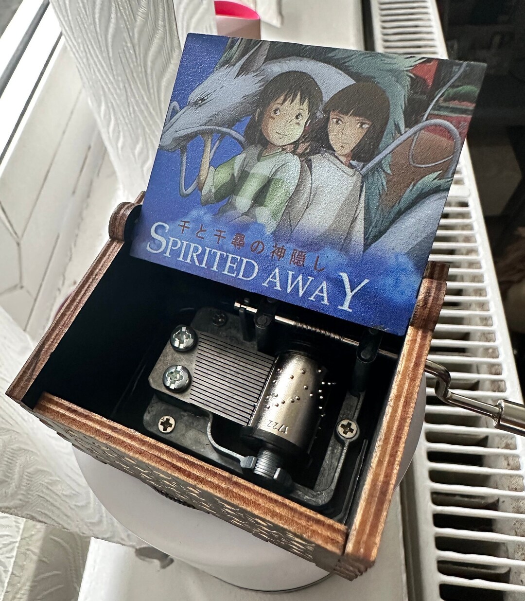 Spirited Away Music Box Anime Lover Wind-up Handmade Wooden Manual ...