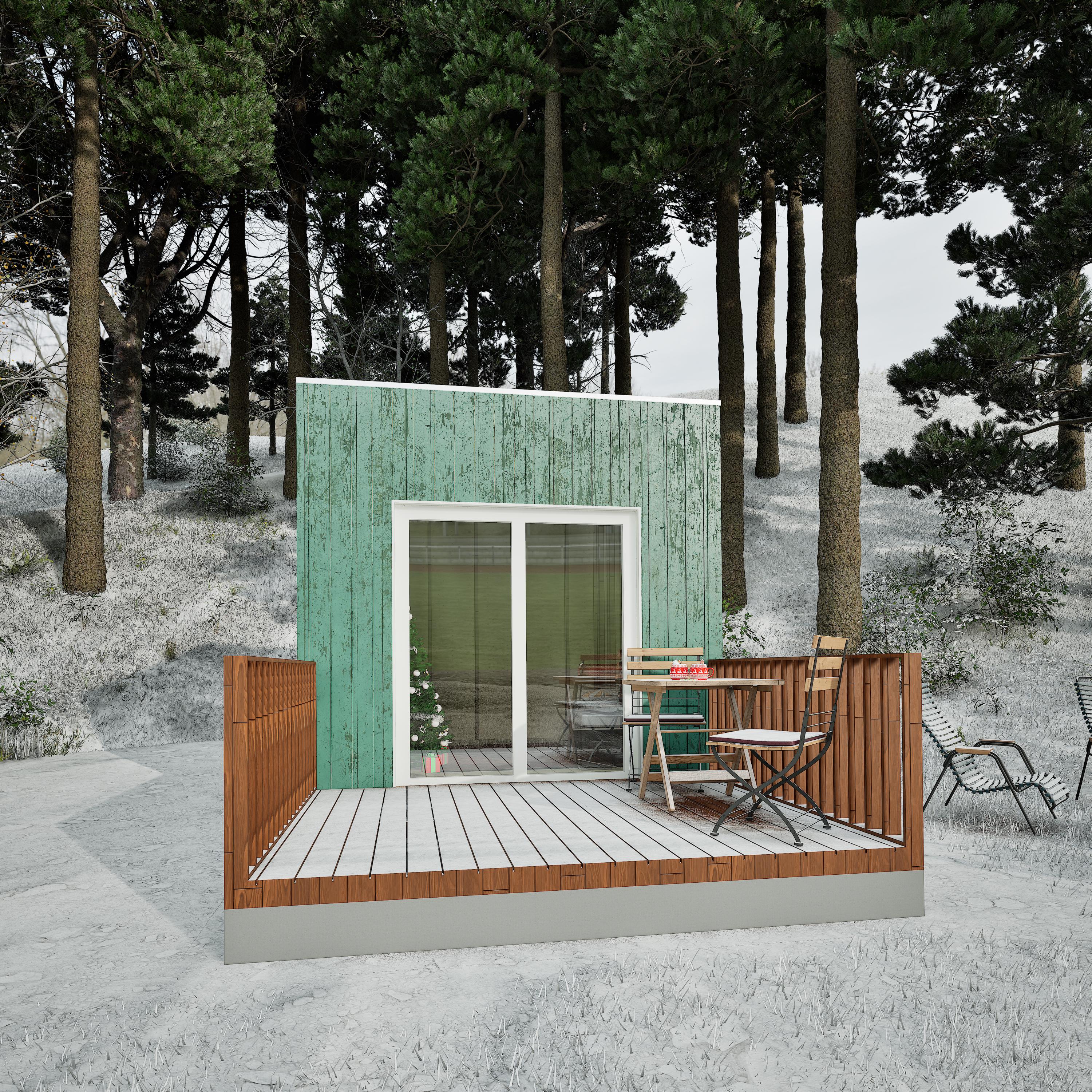 Cabin Plans, Tiny House Build Blueprint, 12x10 Tiny House Plan ...