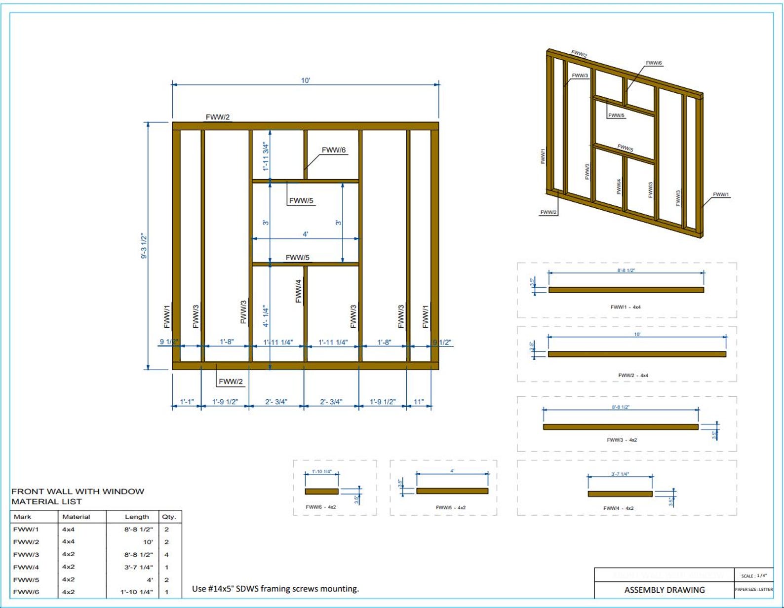 Easy to Build A Frame Cabin Plan, Very Small A Frame House, Changeable ...