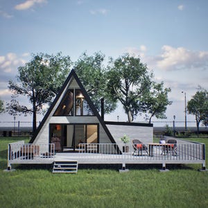 20x24 A-frame Cabin Plan: Tiny House Blueprint (PDF Download) - Etsy