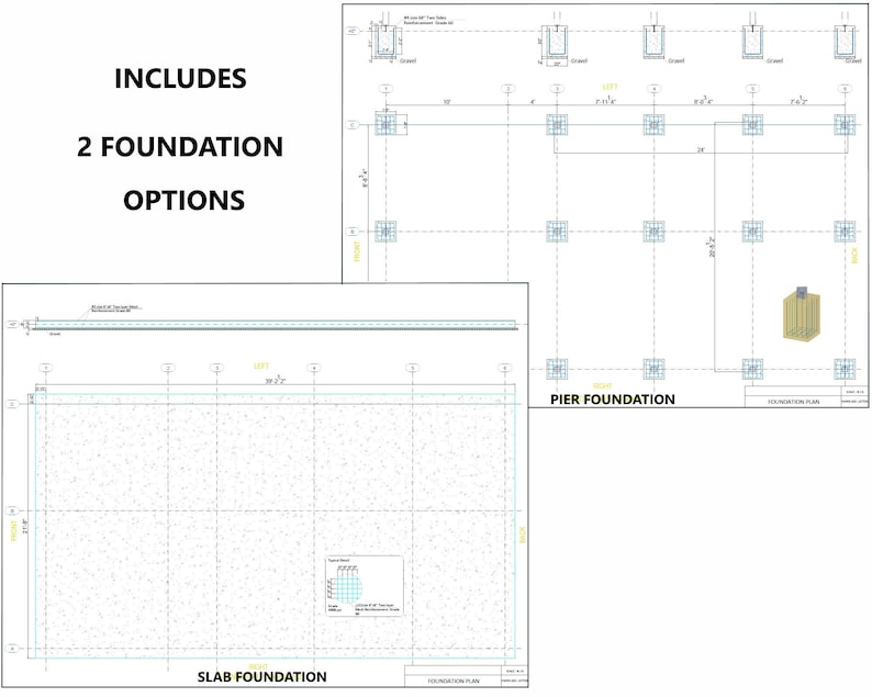 20x16 Cottage House Plans: Single Story Tiny Home DIY (PDF Download) - Etsy