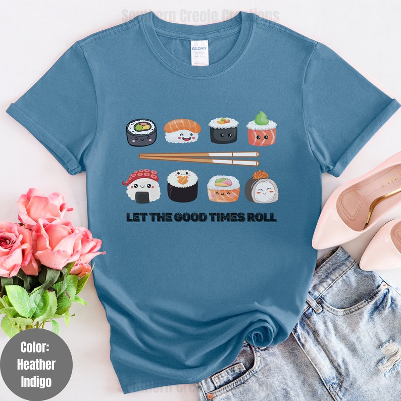 Sushi Shirt, Cute Sushi Shirt, Food Lover Shirt, Japanese Food Shirt ...