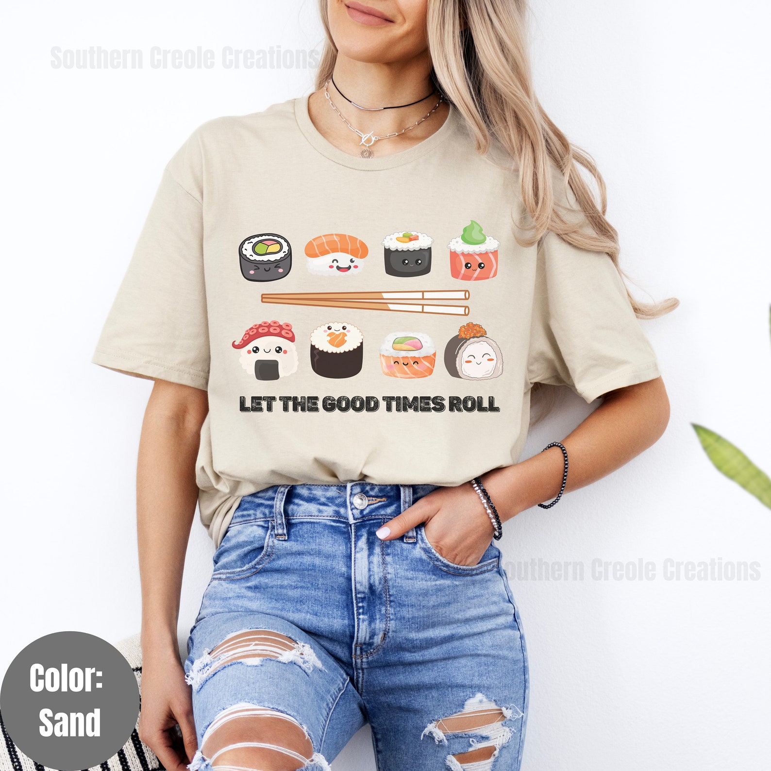 Sushi Shirt, Cute Sushi Shirt, Food Lover Shirt, Japanese Food Shirt ...