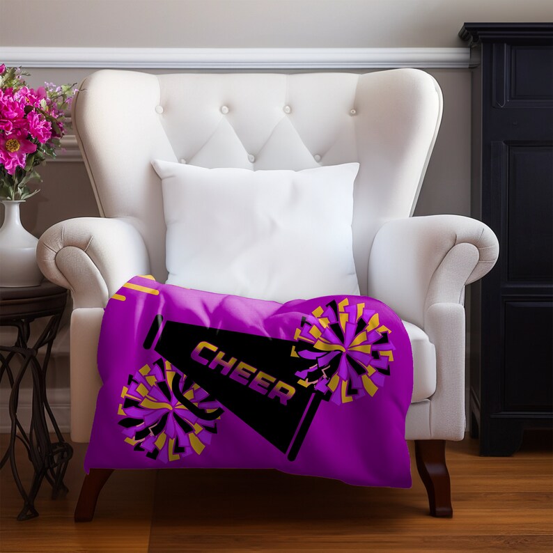 Personalized Cheerleading Blanket, Cheerleader Blanket, Cheer Blanket ...