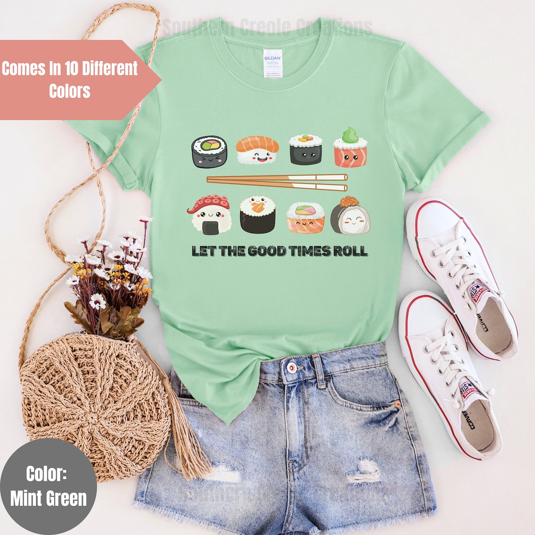 Sushi Shirt, Cute Sushi Shirt, Food Lover Shirt, Japanese Food Shirt ...