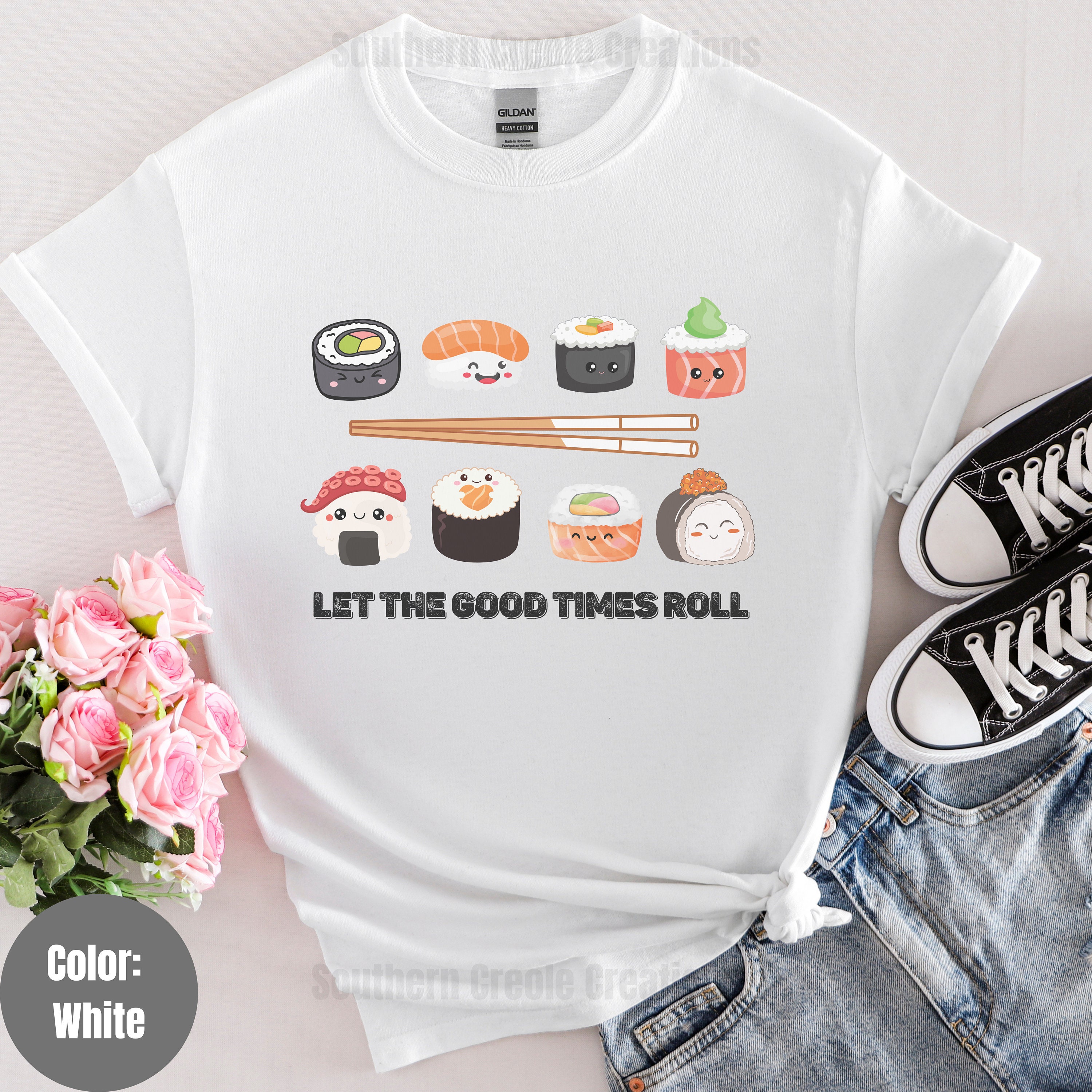 Sushi Shirt, Cute Sushi Shirt, Food Lover Shirt, Japanese Food Shirt ...