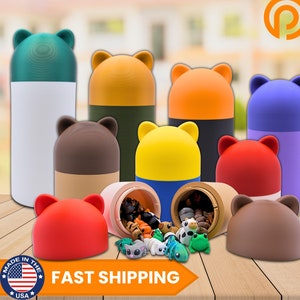 3D Printed Mini Animal Gift Box, Toy Storage for Kids, Customizable ...