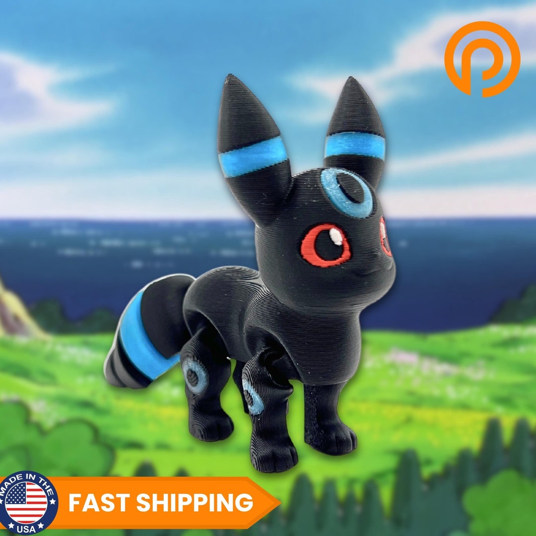 Glowing Umbreon Pokemon Fidget Toy, Shiny Glow in the Dark Pokemon Gift ...