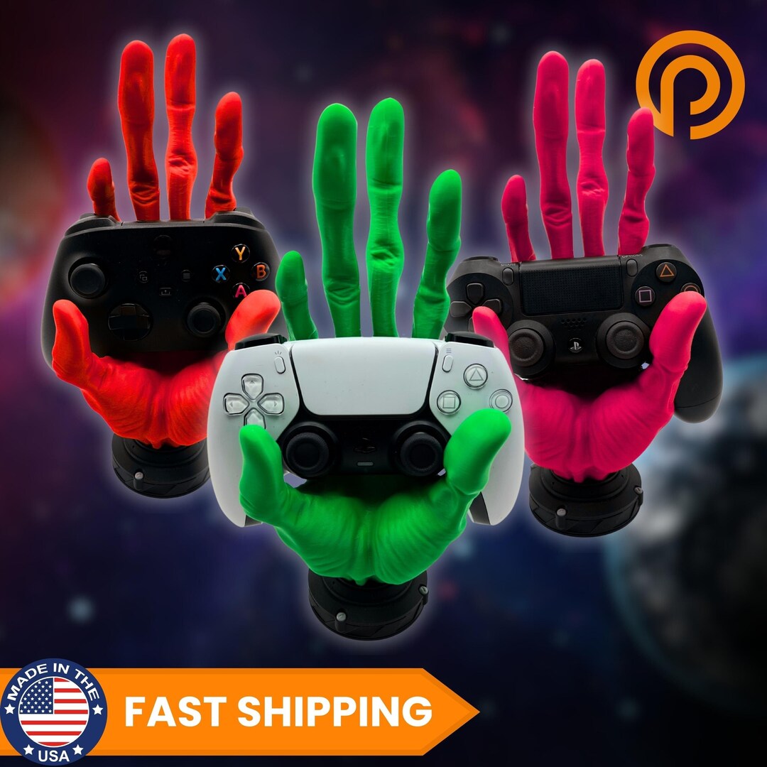 3D Printed Alien Game Controller Holder Customizable Unique Gift for ...