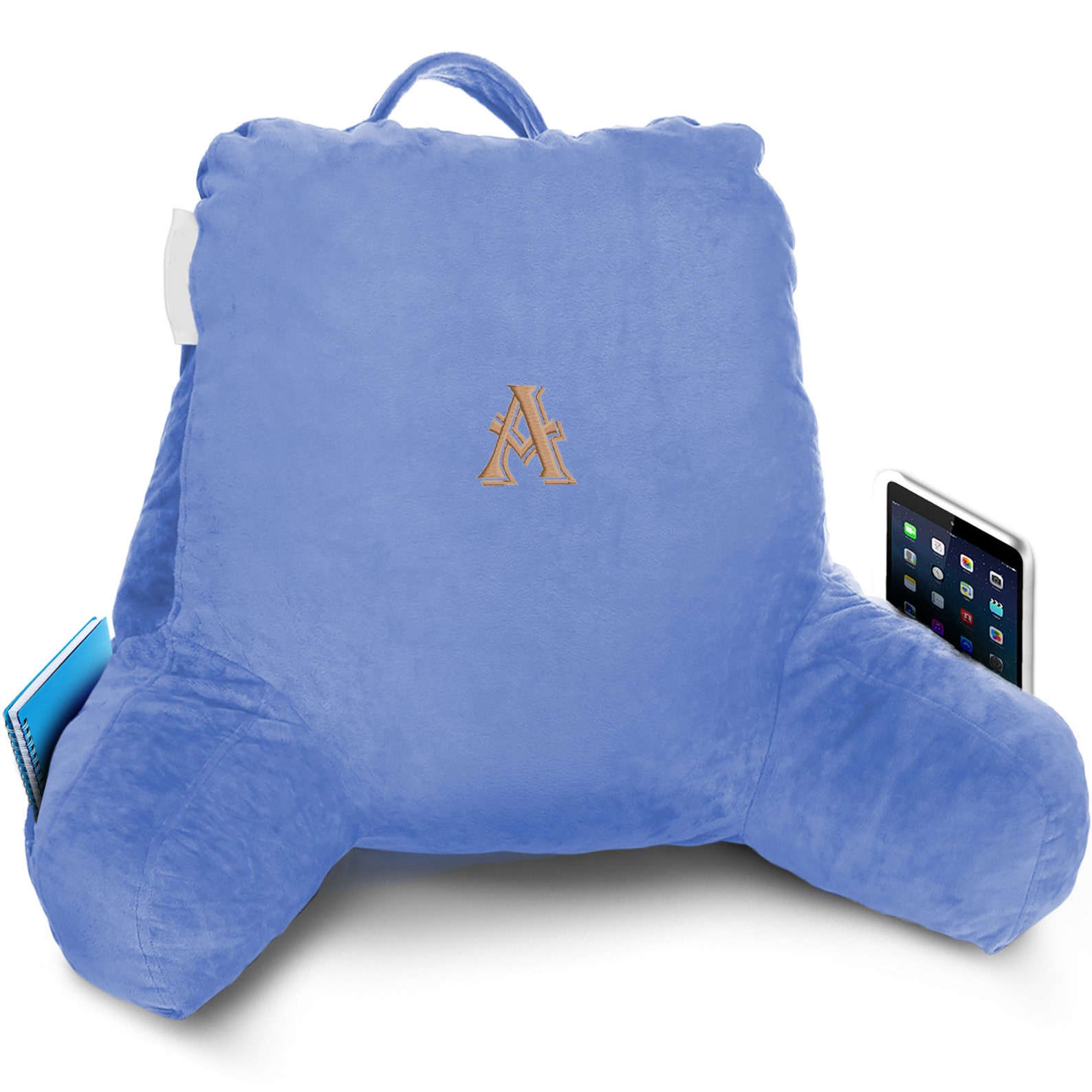 Custom Reading Pillow, Small Size Bed Rest Pillow With Arms and ...