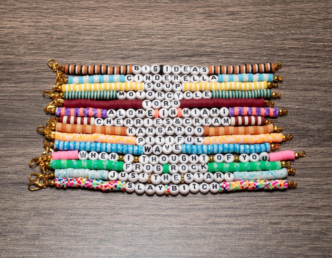 Remi Wolf Inspired Song Title Friendship Bracelets - Etsy