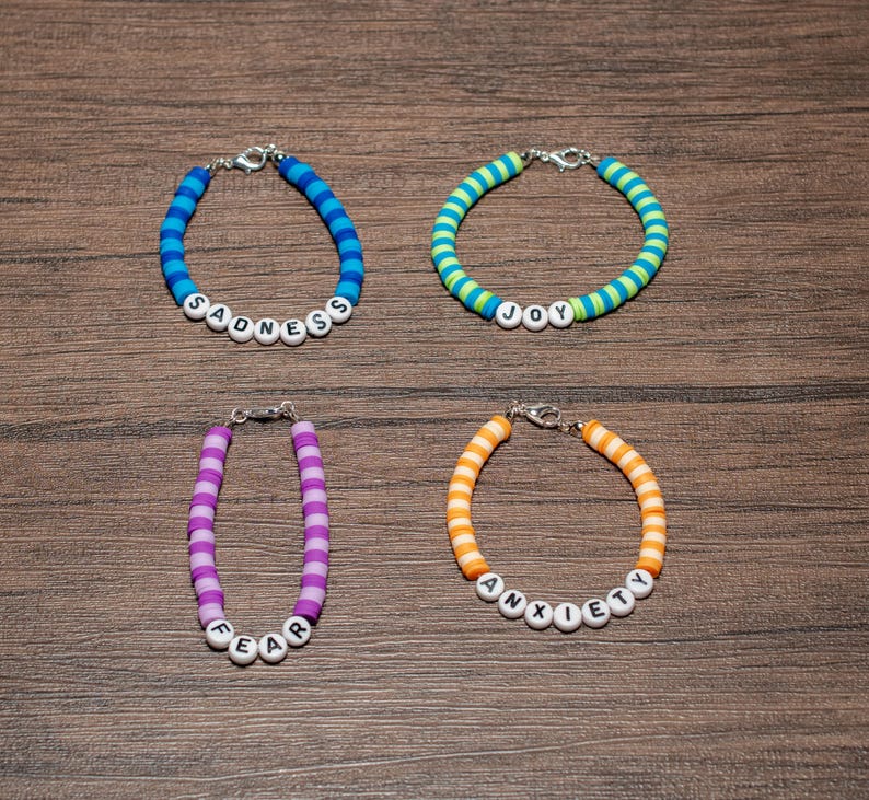 INSIDE OUT 2 Movie Beaded Elastic Friendship Bracelets - Etsy