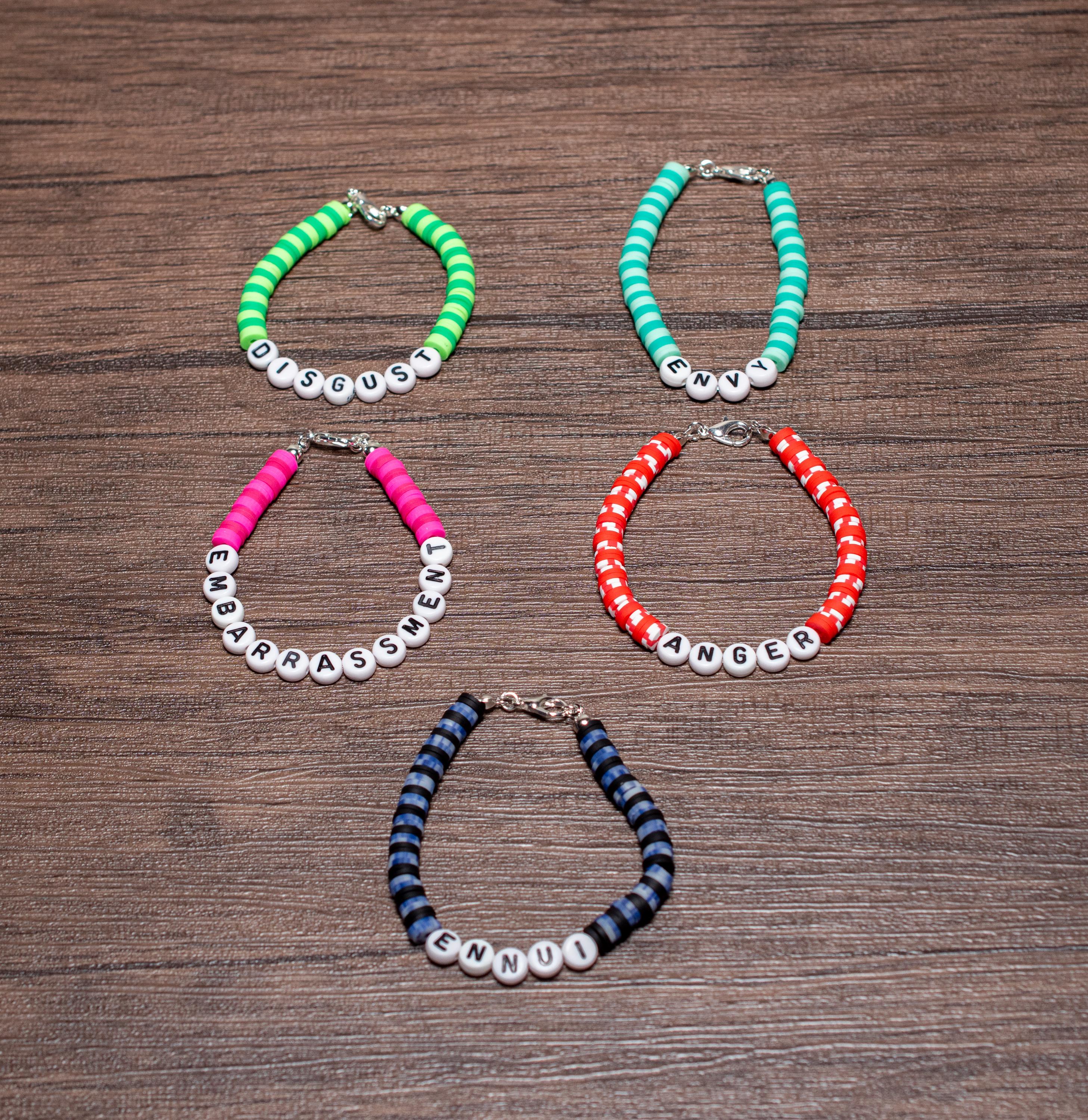 Emotions Movie Beaded Elastic Friendship Bracelets - Etsy