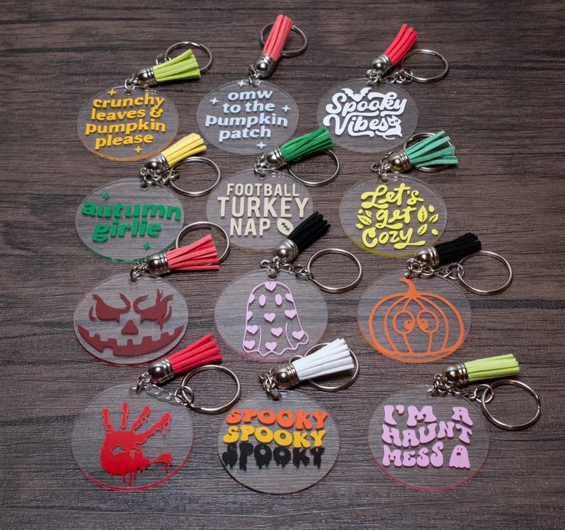 Fall Keychains for Everyone - Etsy