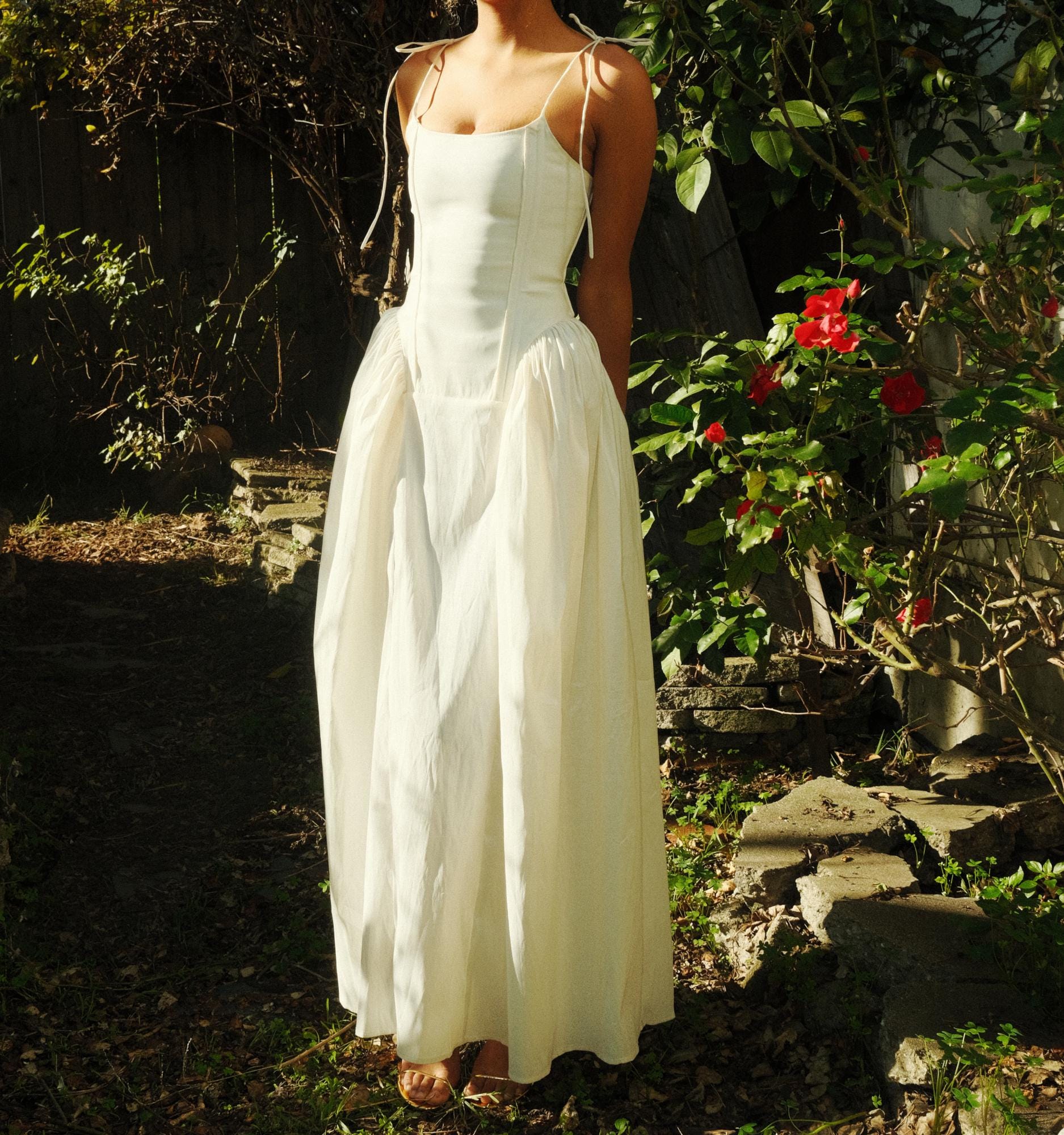 Vera | Handmade Taffeta Wedding Dress: Custom Corset, Drop Waist Bridal ...