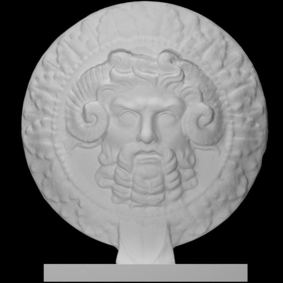 Roman Oscillum | Bacchus & Silenus Historical Art | 12K Resin Print ...