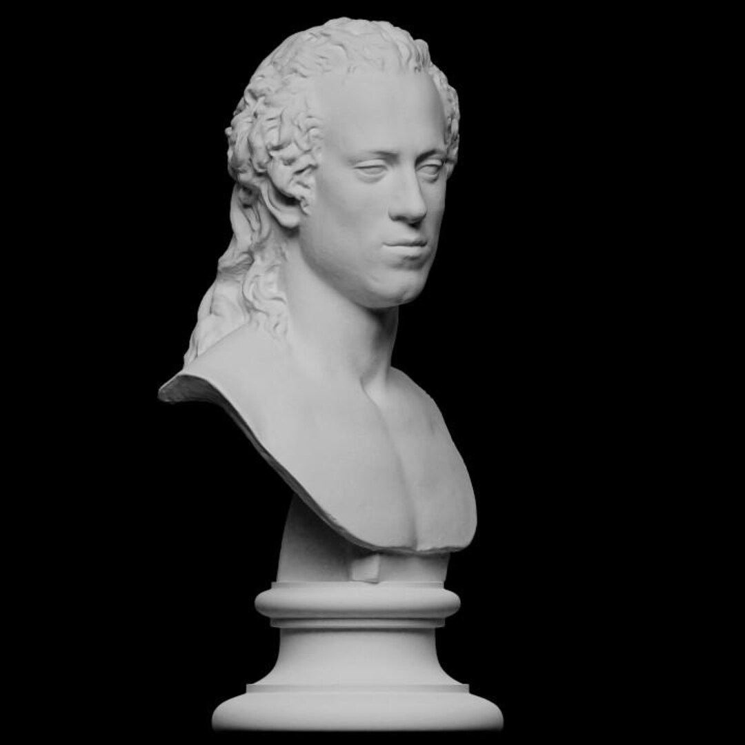 Unpainted Nicolai Abraham Abildgaard Bust: Danish Neoclassical Art ...