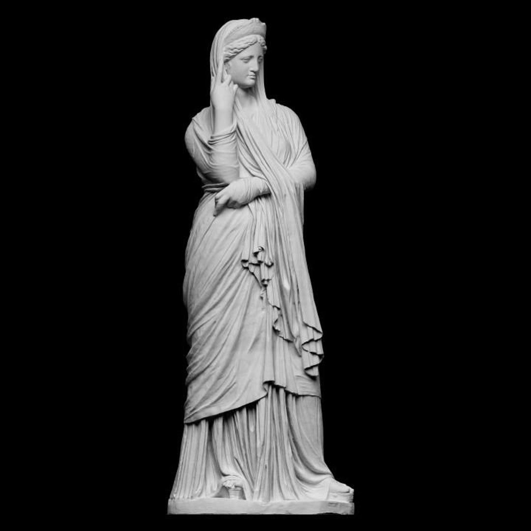 Statue of 'pudicitia' | Roman Virtue Historical Art | 12K Resin Print ...