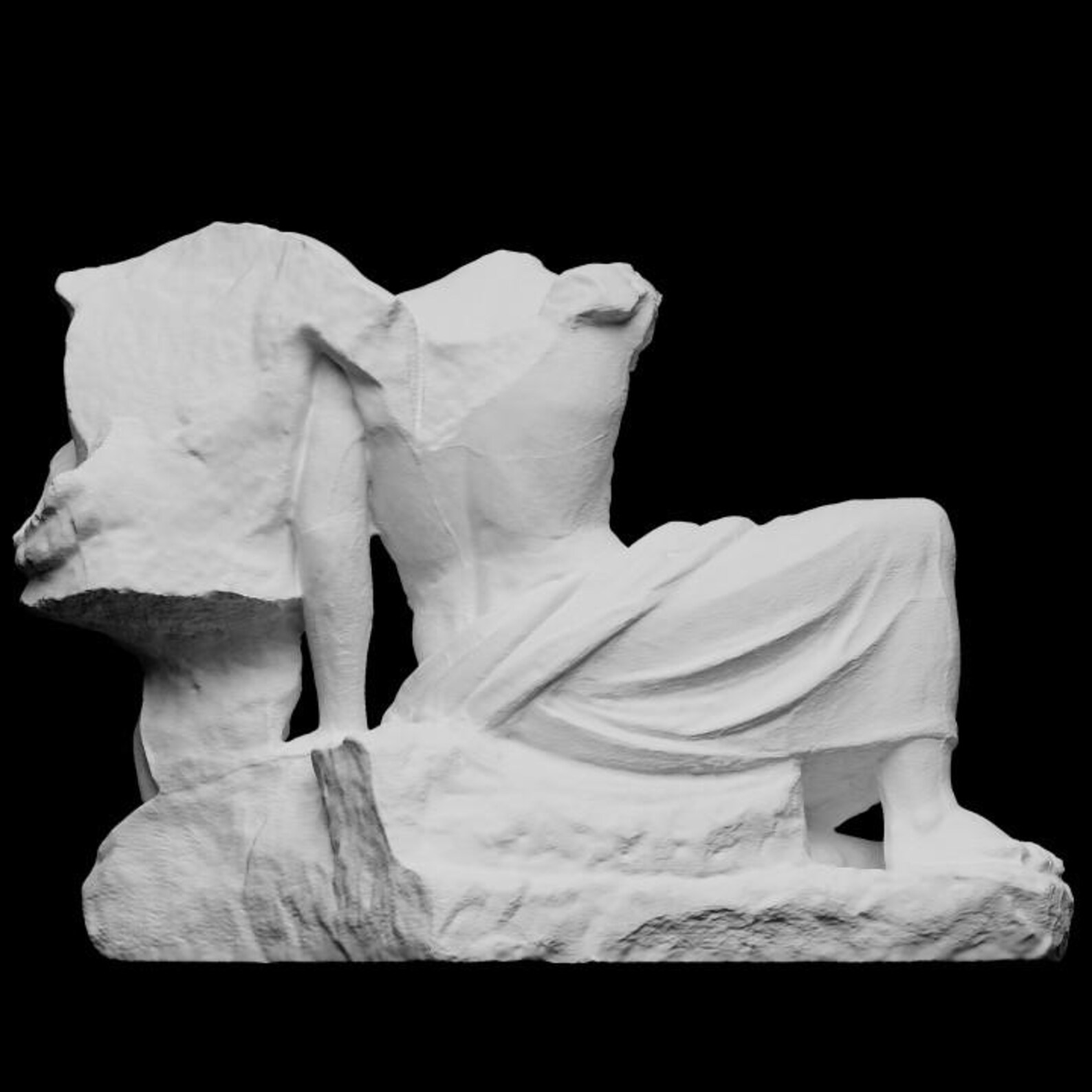 Cecrops and His Daughter Pandrosos | Greek Mythological Art | Unpainted ...