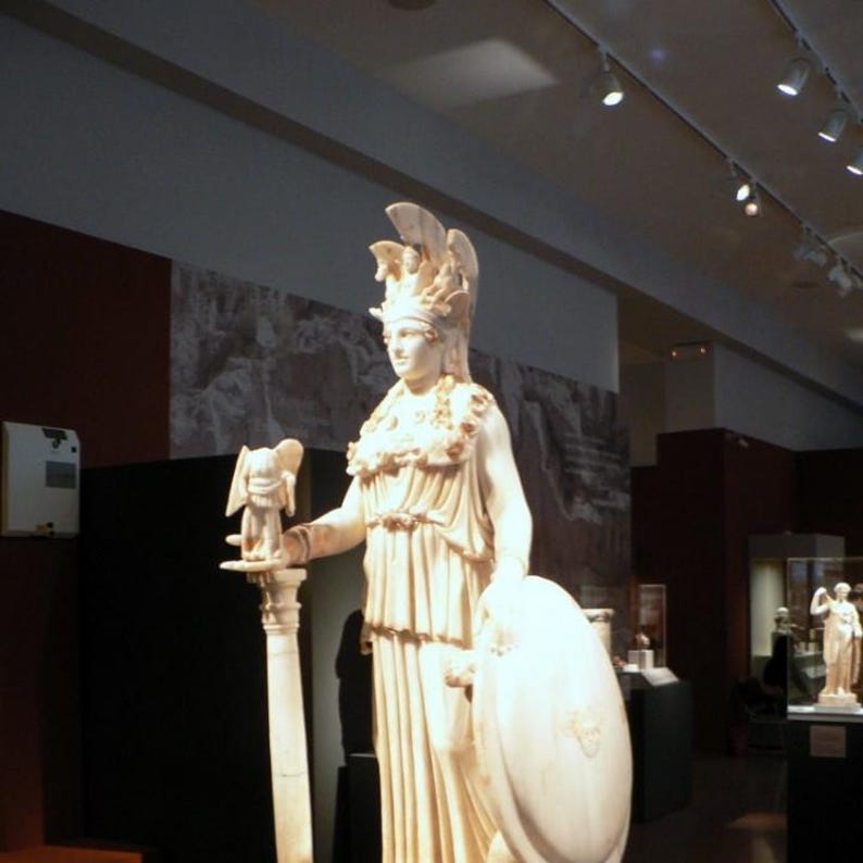 The Varvakeion Athena Parthenos | Greek Historical Art | 12K Resin ...