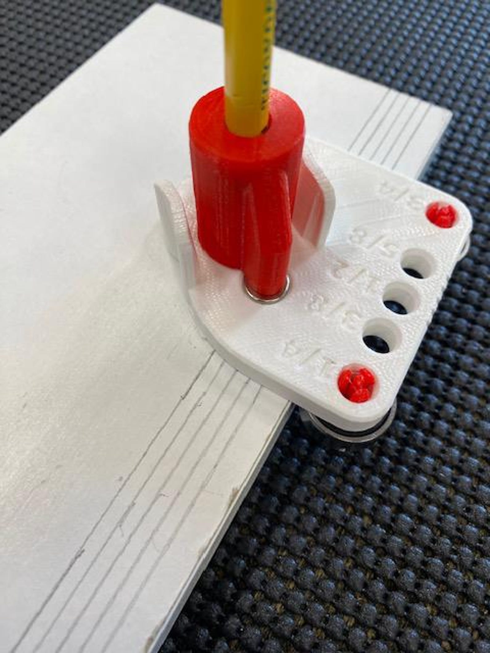 Indexed Edge Marking Tool for Woodworking Hobby Craft W/magnetic Pencil ...