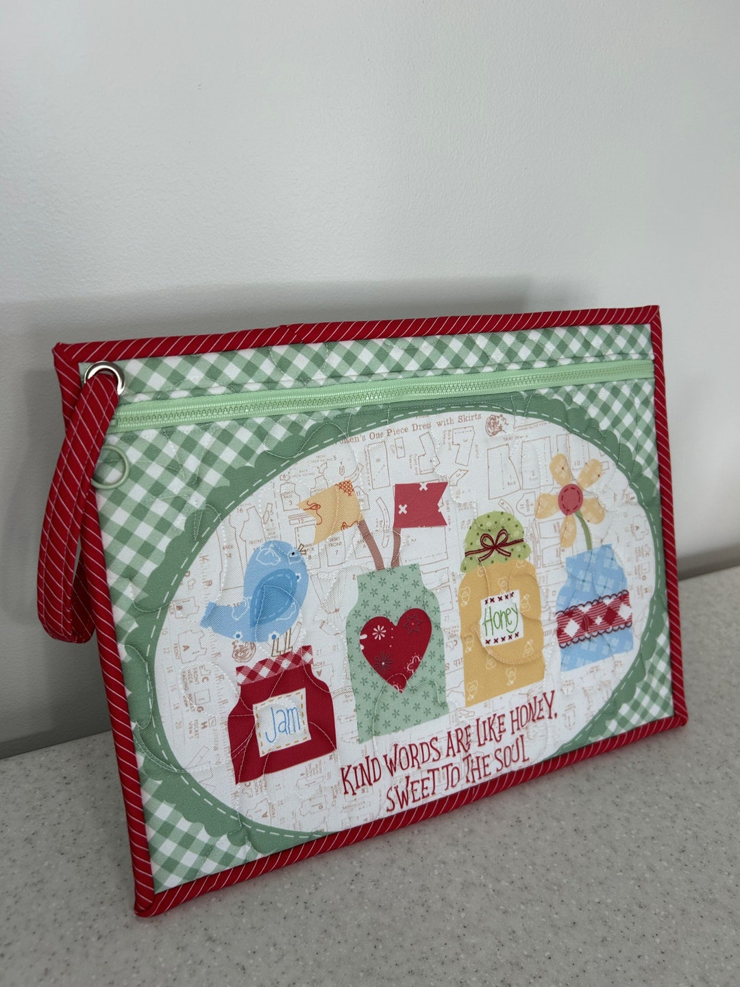 Quilted Project Bag With Handle - Etsy