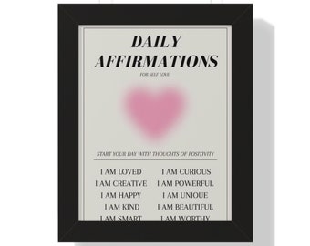 Daily Affirmations Poster - Etsy