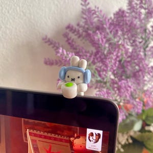 Miffy Phone Hipper: Handmade Polymer Clay Charm - Etsy