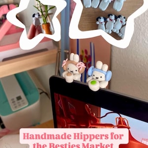 Miffy Phone Hipper: Handmade Polymer Clay Charm - Etsy