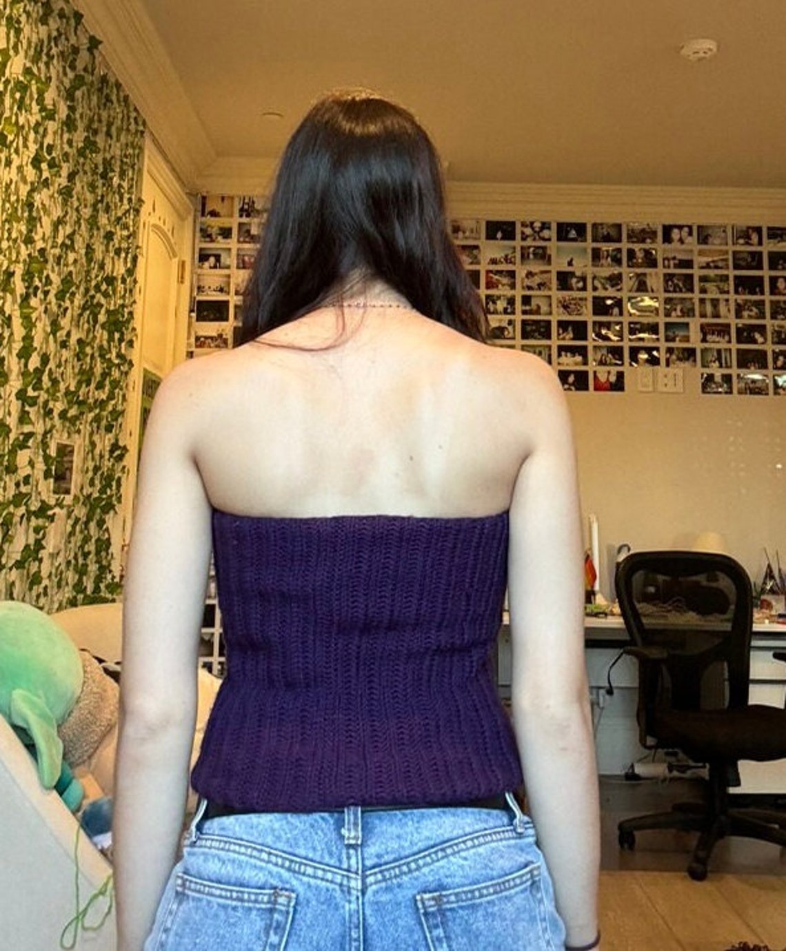 Handmade Purple Crochet Tube Top - Etsy