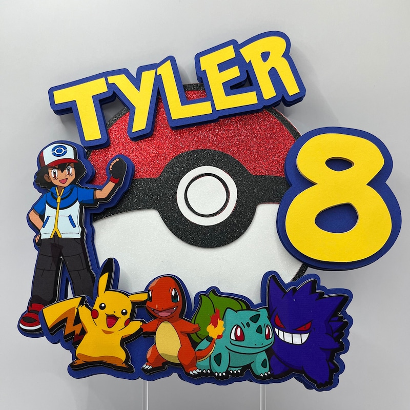Pokemons Cake Topper - Etsy